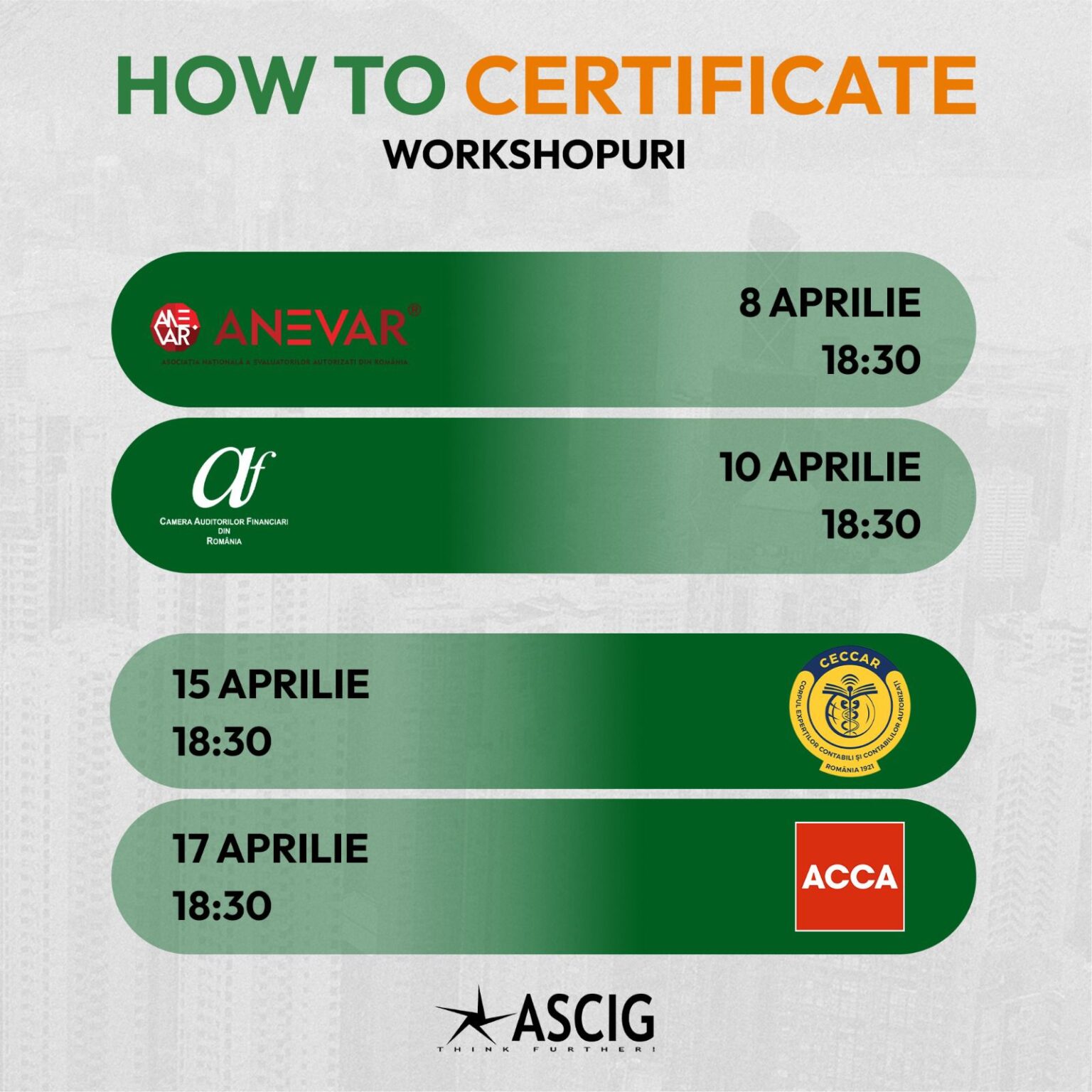 HOW TO CERTIFICATE – CIG